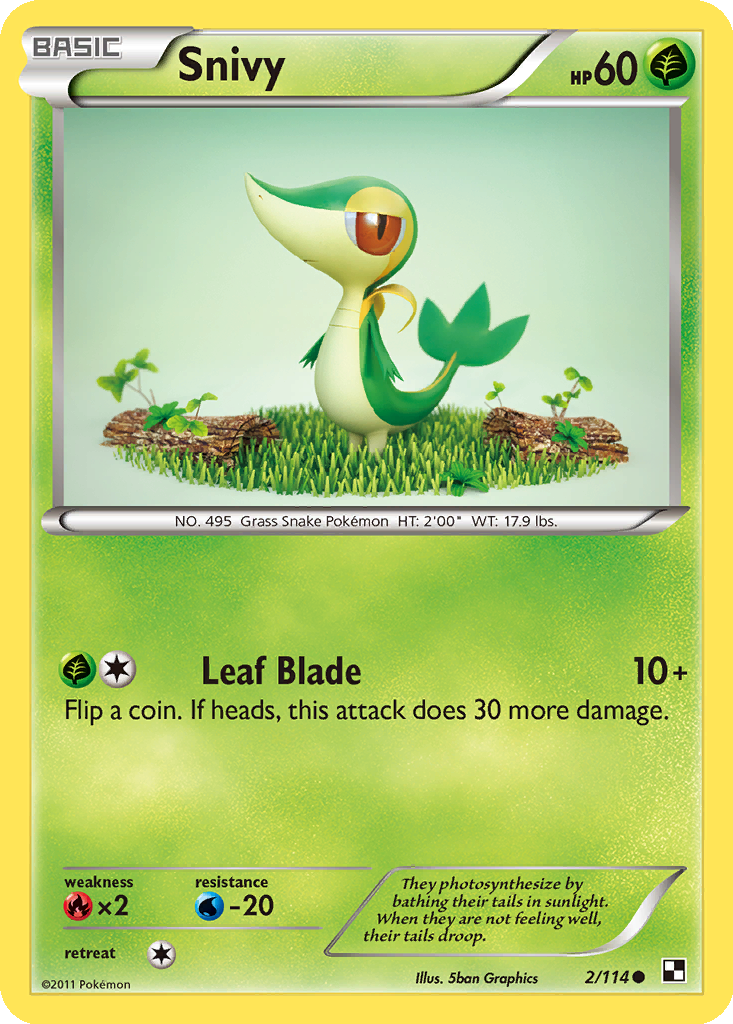 Snivy Ex Card